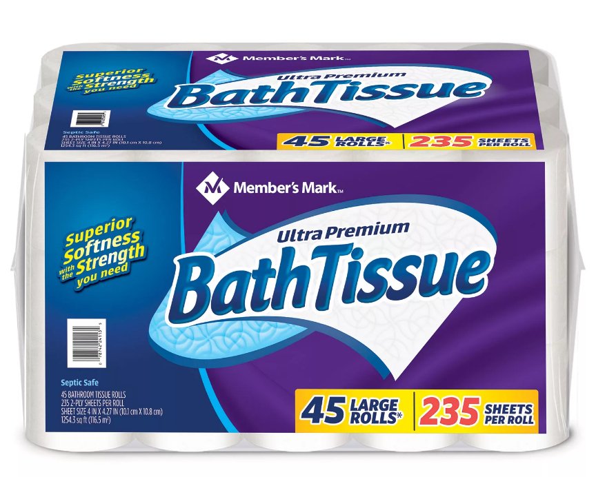 Member's Mark Ultra Premium Soft and Strong Toilet Paper, 2-Ply (235 s ...